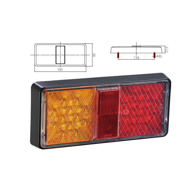 Jual GROUPSTAR E4 ADR Approved Truck Combination Lamp Trailer Led ...