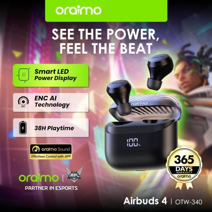 Jual ORAIMO AIRBUDS 4 OTW-340 MPL MOBILE LEGENDS TWS ENC GAMING ...