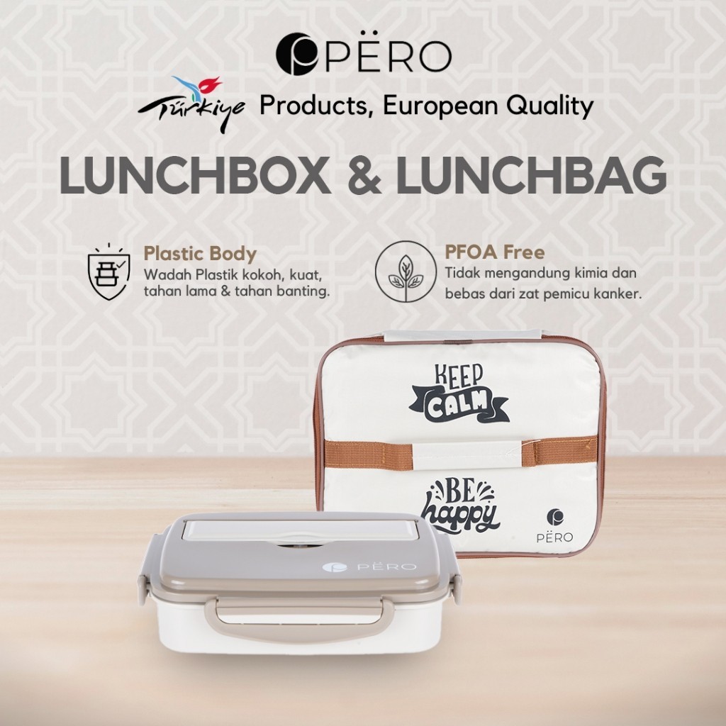 Jual DG56T [Back to School] Pero Kids 2in1 Set Stainless Lunch Box ...