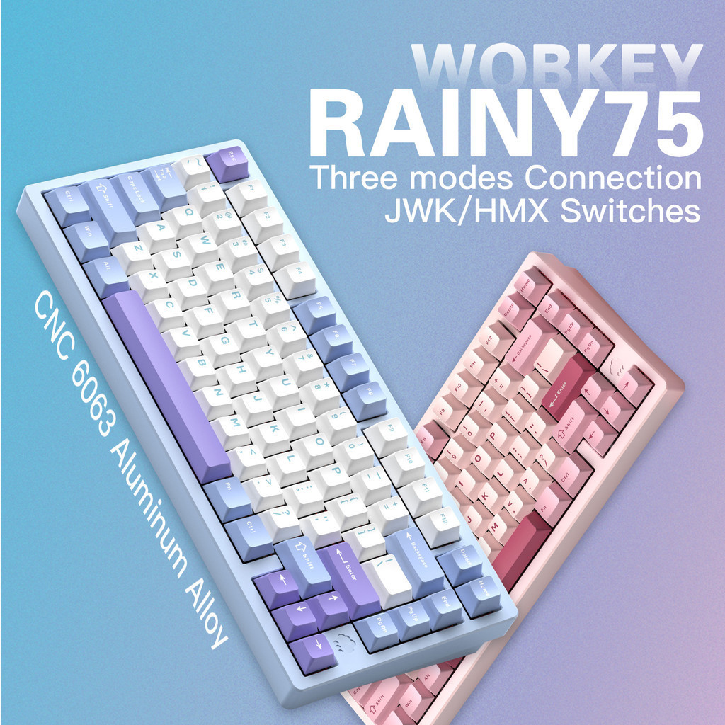 Jual WOB Rainy 75 Aluminum HMX/JWK Switches Tri-Mode Mechanical ...
