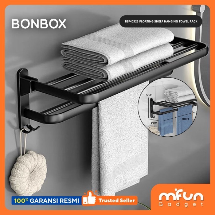 Jual Bonbox Rak Gantungan Handuk Kamar Mandi Besi Stainless Kuat ...