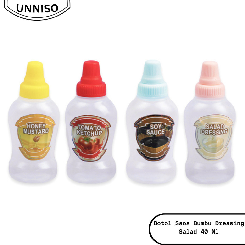 Jual UNNISO - Botol Saos Bumbu Dressing Salad 40 Ml | Shopee Indonesia