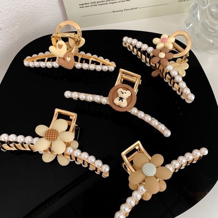 Jual AFM Jepit Rambut Wanita Jedai Wanita Motif Mutiara Model korea ...