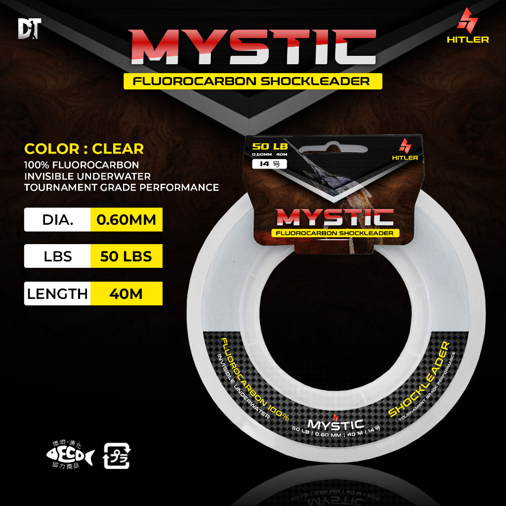 Jual Senar Leader Mystic Flourocarbon 10 15 20 25 30 40 50 60 Lb Senar ...