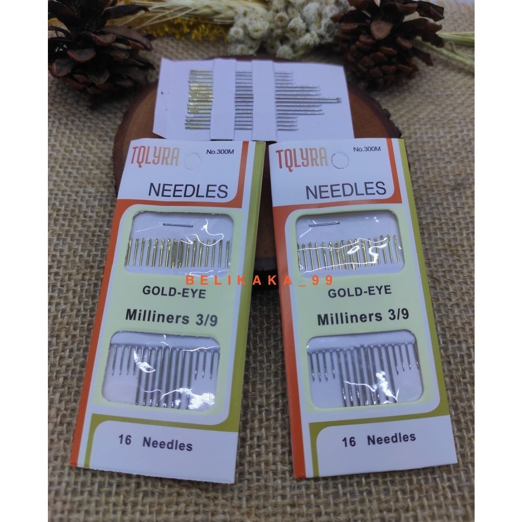 Jual JARUM JAHIT TANGAN REGAL NEEDLES GOLD EYE ISI 16PCS UKURAN CAMPUR ...