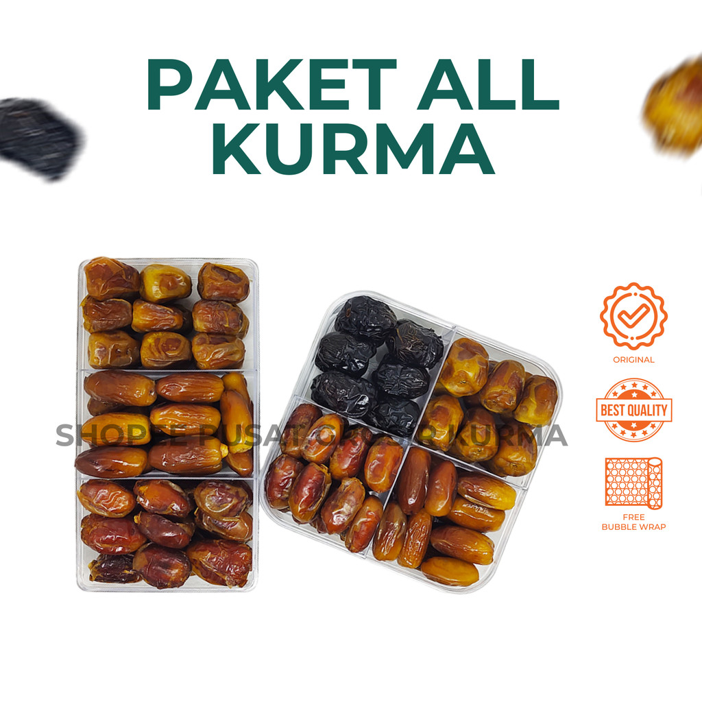 Jual Hampers Kurma 3in1 / Paket Kurma 4in1 / Paket Kurma Campur / Kurma ...