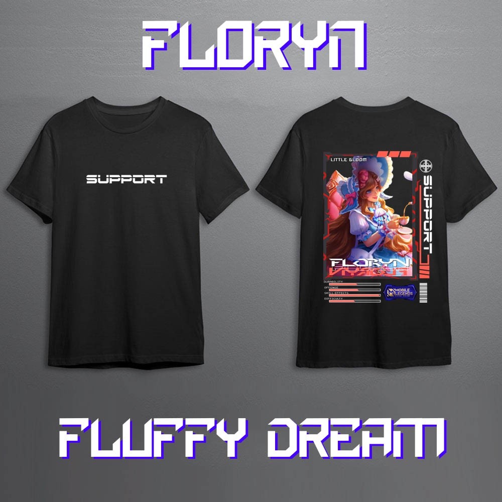 Jual GAME - Hero Mobile Legend FLORYN MLBB T-Shirt - Baju Kaos - Cotton ...