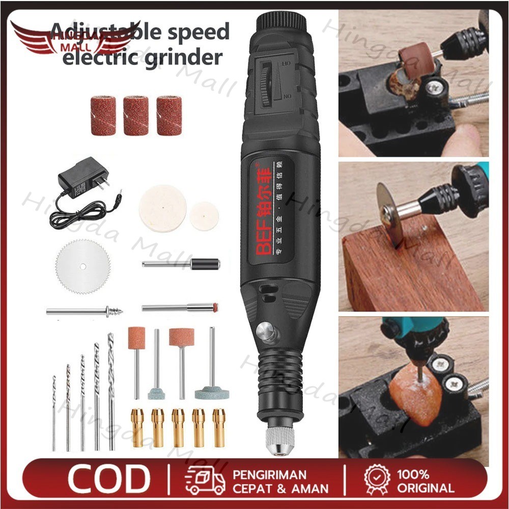 Jual 27pcs Bor Mini 12V 18000 RPM Mini Drill Electric Engraver Grinder ...