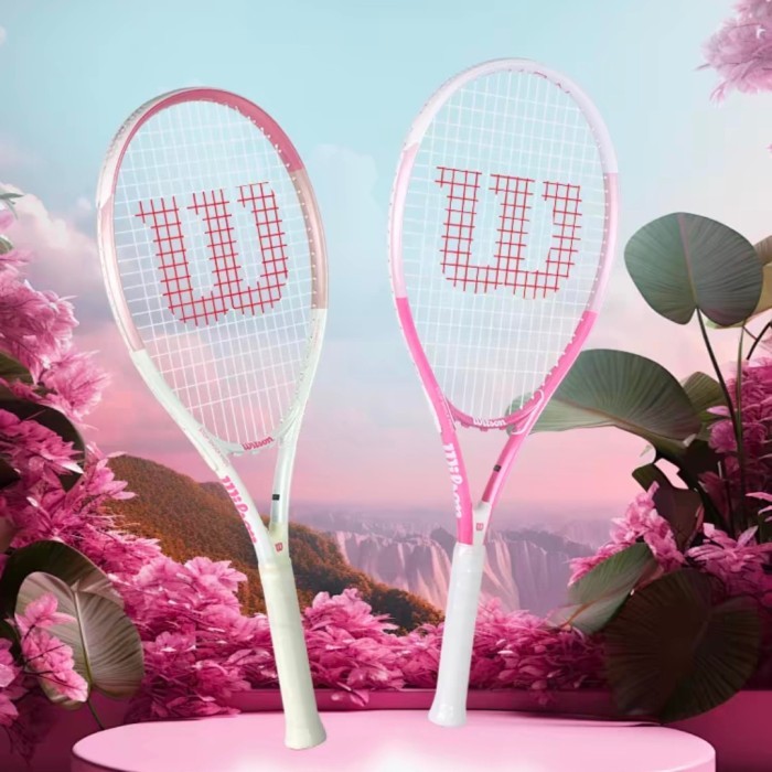 Jual Raket Tennis Wilson Burn Pink Burn White Sakura Burn Ladies Wanita ...