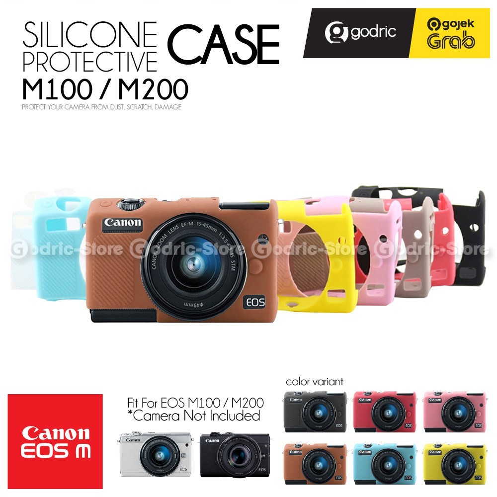 Jual okravisava - godric silicone case canon eos m100 / m200 sarung ...