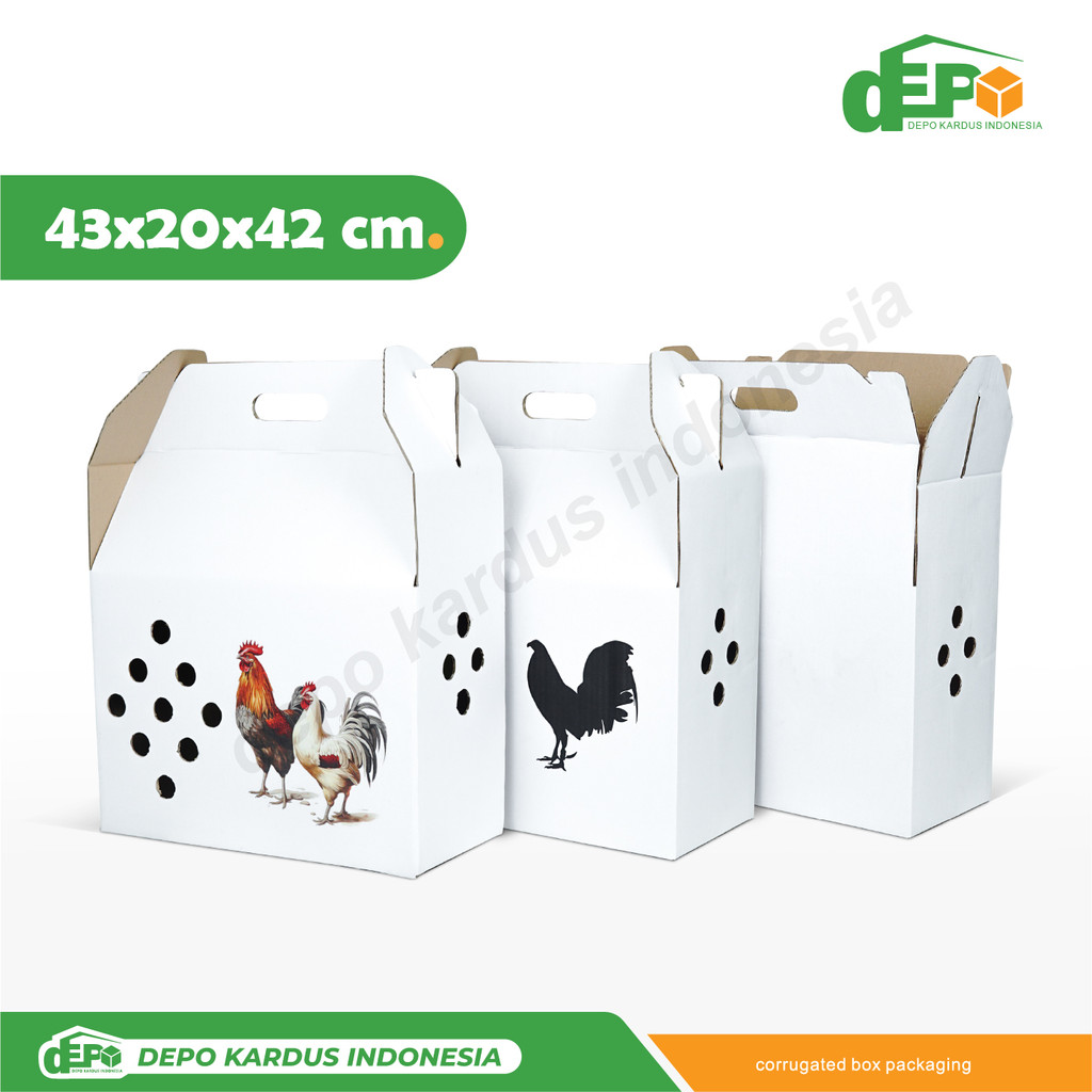 Jual Box Ayam 43x20x42 (orip) Kardus/box/packing/kemasan/ayam/boxayam ...