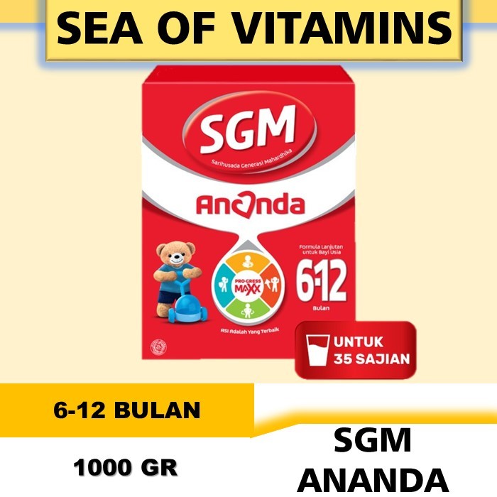 Jual SGM Ananda 6 12 Bulan/ Ananda 2 1000 GR/ 1 KG | Shopee Indonesia