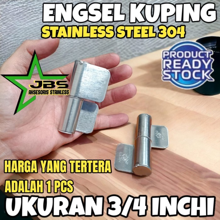Jual SA99 ENGSEL KUPING SS 304 3/4" INCH STAINLESS | Shopee Indonesia