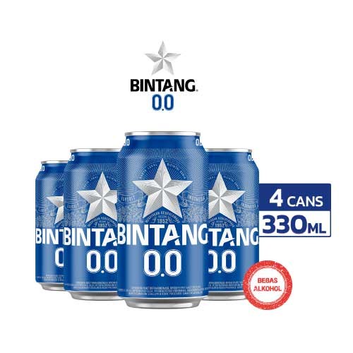 Jual Bintang Zero 0% Can 330ml Can 4 pcs | Shopee Indonesia