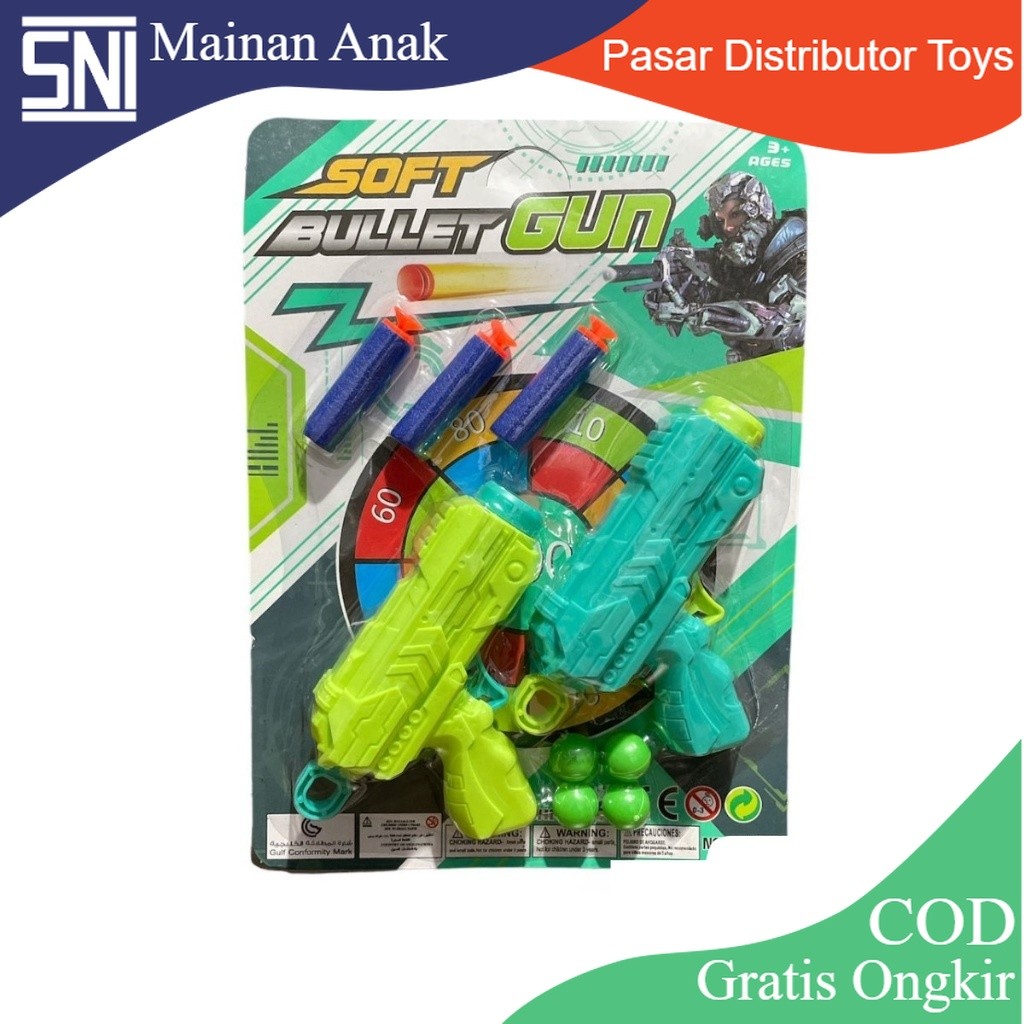Jual Mainan Anak SOFT BULLET GUN Tembakan Series Tembakan Soft Tembak ...