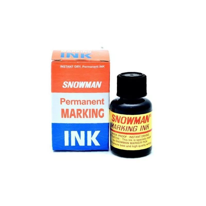 Jual Refill Tinta Spidol Permanen Snowman / Isi Tinta Spidol Permanent ...