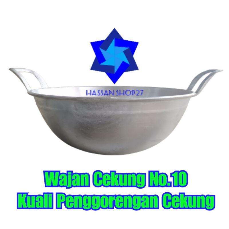 Jual Bonus Sutil Wajan Kuali Penggorengan Cekung Polos No.10 Anti ...