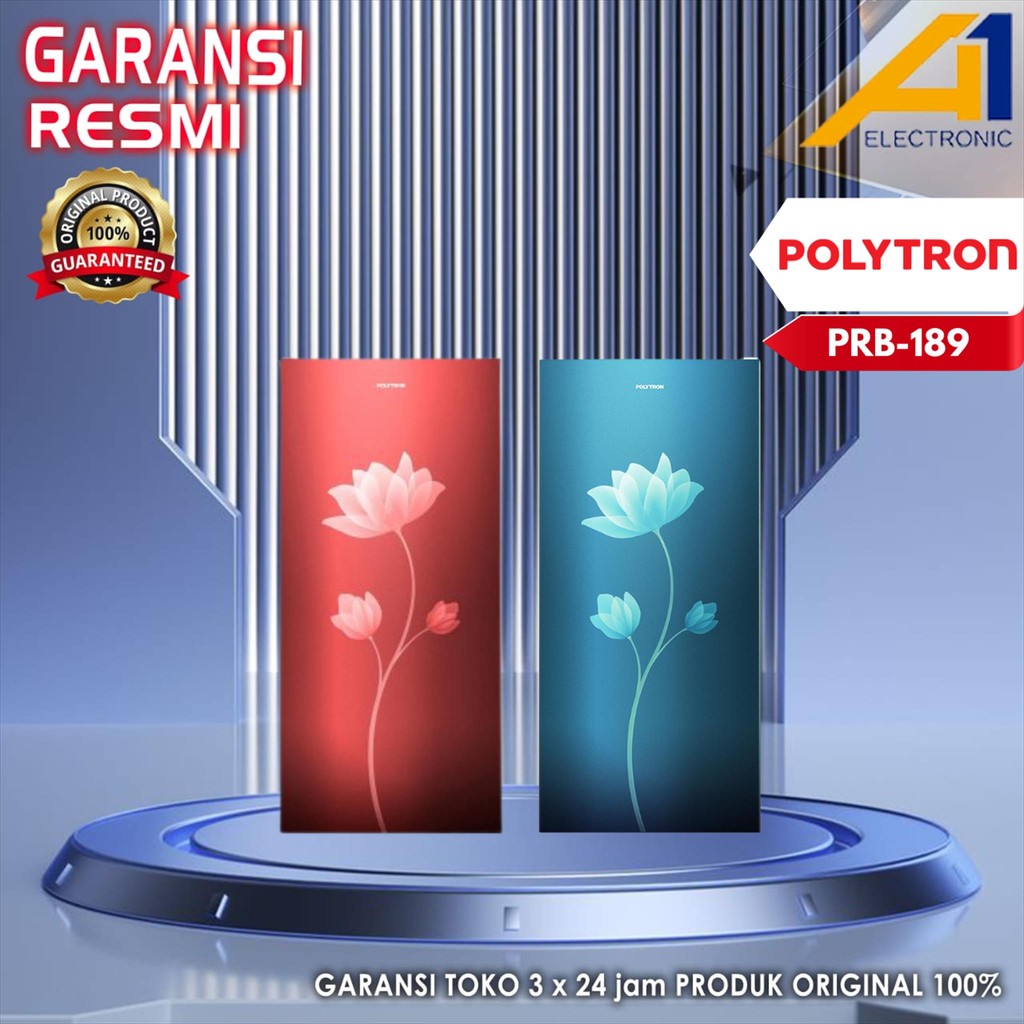 Jual POLYTRON Kulkas PRB189 / PRB 189 R/B 1 Pintu 180 Liter 75 Watt ...