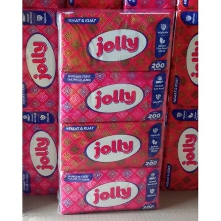 Jual (1 PAKET ISI 4) Tissue Jolly -200 Sheets dapat 4 Pack Tissue ...