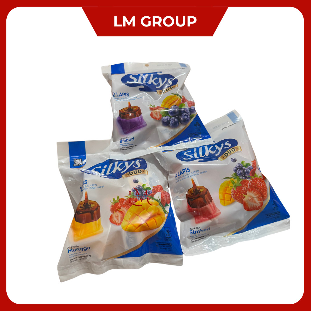 Jual KEMASAN BARU! Silkys Duo 2 Lapis Gula Aren dan Jeli Aneka Rasa isi ...