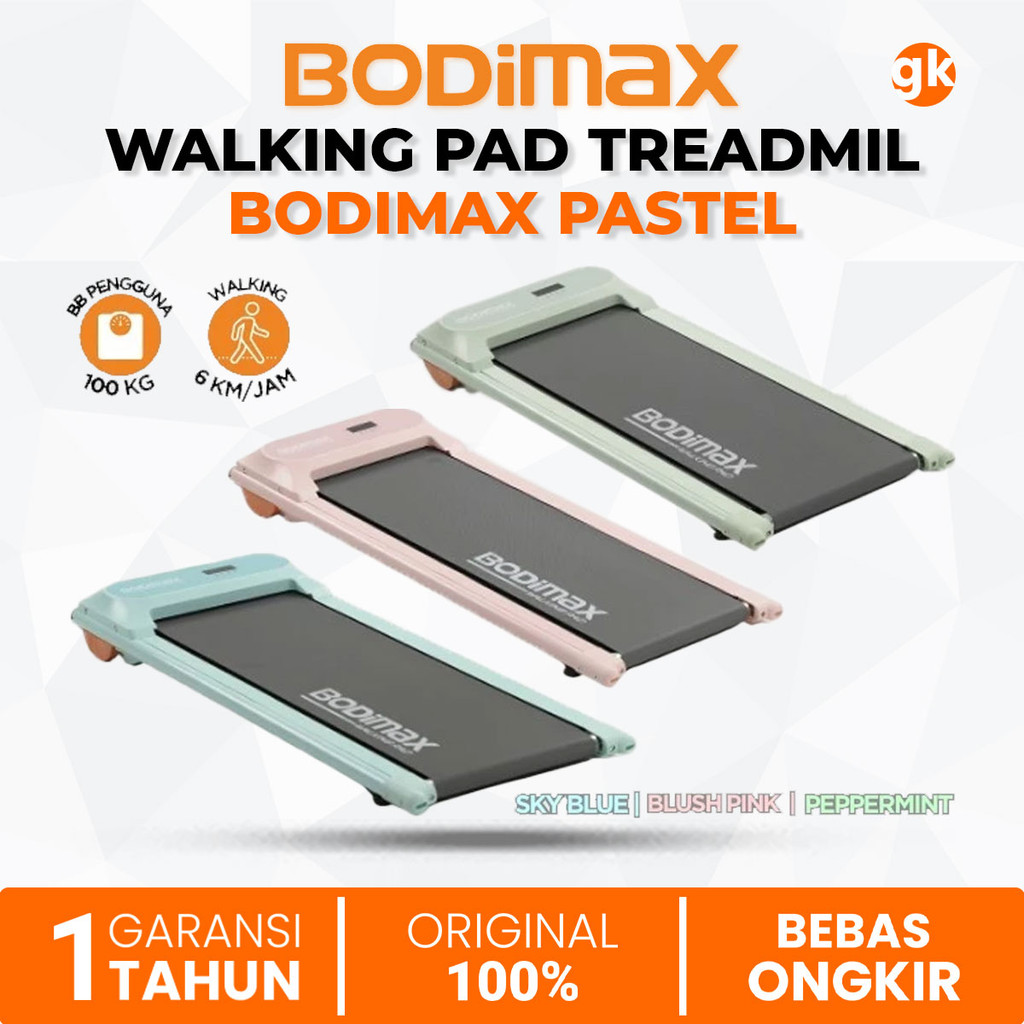 Jual BODIMAX Walking Pad Pastel Treadmill Walkingpad Running Alat ...