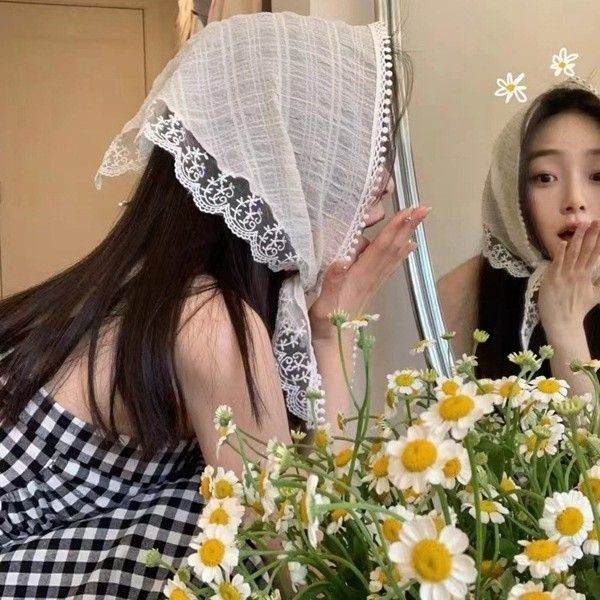 Jual Syal Renda Wanita Korea Manis Renda Kain Syal Jilbab Pastoral ins ...