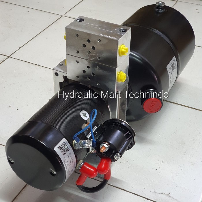 Jual mini power pack hydraulic DC12volt + 2manifold 2,2HP brand VIBO ...