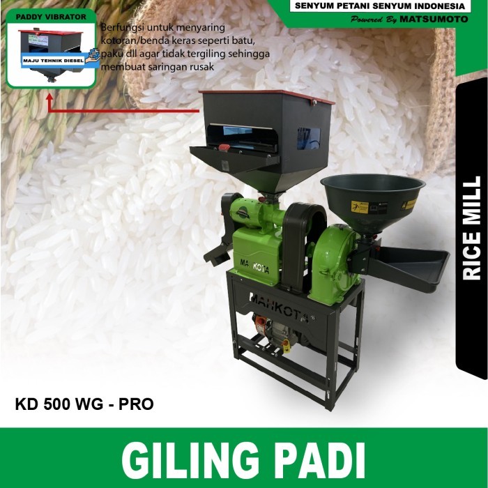 Jual Mesin Giling Padi & Penepung Mahkota KD500WG 2fungsi | Shopee Indonesia