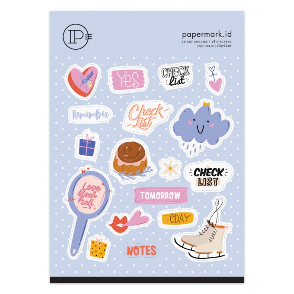 Jual PAPERMARK Check List Sticker Set | Sticker Lucu | Sticker Jurnal | Shopee Indonesia