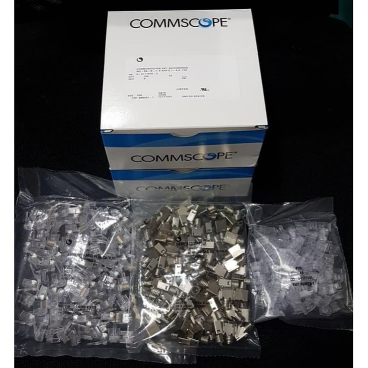 Jual AMP Connector Cat 6 RJ45 Original Commscope PN : 6-2111979-3 ...