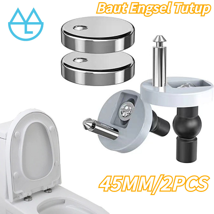 Jual 2 Pcs / Set Stainless Steel Baut Engsel Tutup Kloset Serbaguna ...