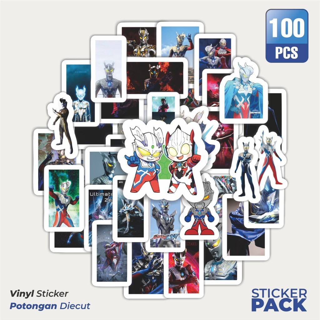 Jual Stiker Vinyl Stiker Ultraman Zero Waterproof Aesthetic- Untuk ...