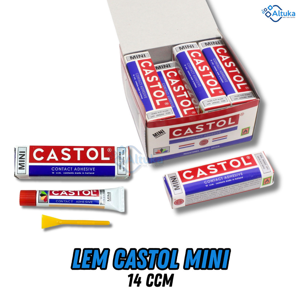 Jual Lem CASTOL Contact Adhesive 14ccm Tube Mini / Lem Kuning Serbaguna ...