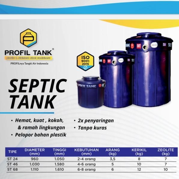 Jual Septic Tank Bio Profil Tank ST24 765L | Shopee Indonesia