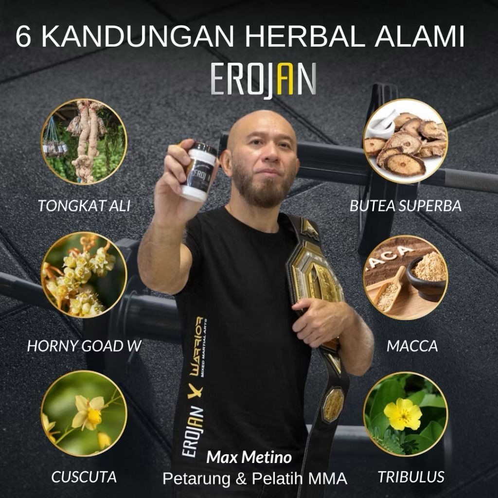 Jual Erojan indonesia original 100% | Testosteron suplemen multivitamin ...