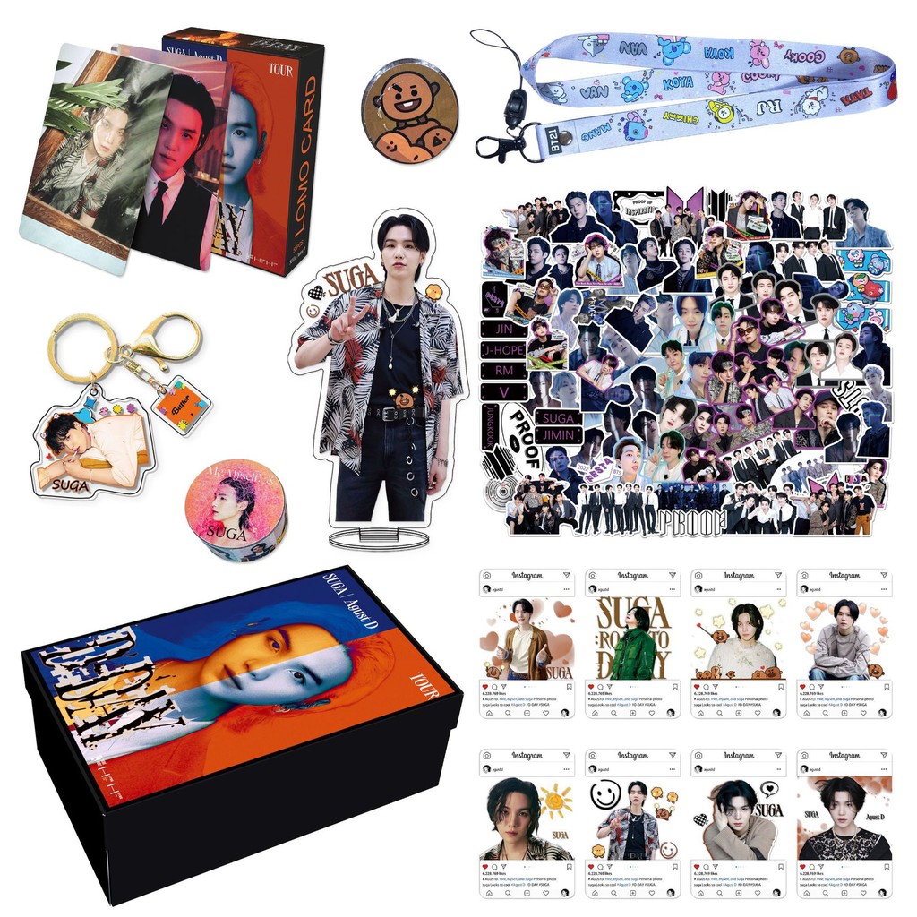 Jual Korean Entertainment Youth League suga Peripheral Keychain Sticker ...