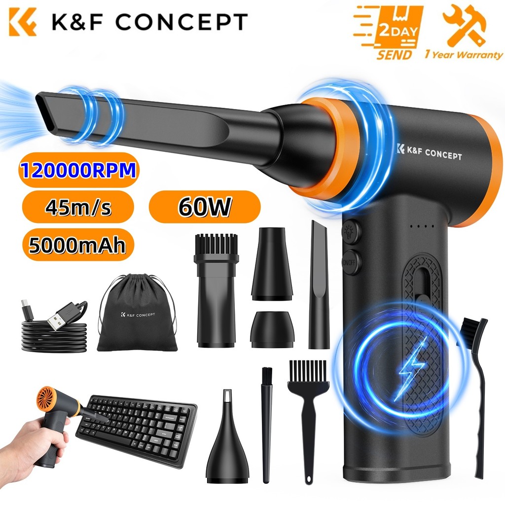 Jual K&F Concept 120000RPM Electric Air Duster Brushless Compressed Air ...