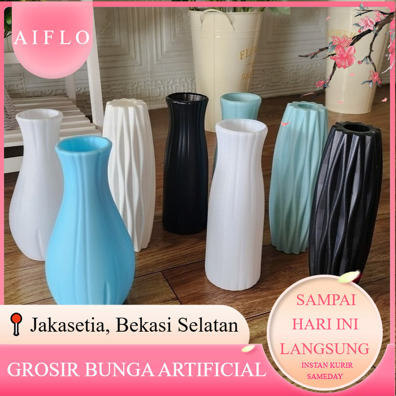 Jual A I F L O / Vas Bunga Plastik / Vas Bunga Hias Dekorasi / Tempat ...