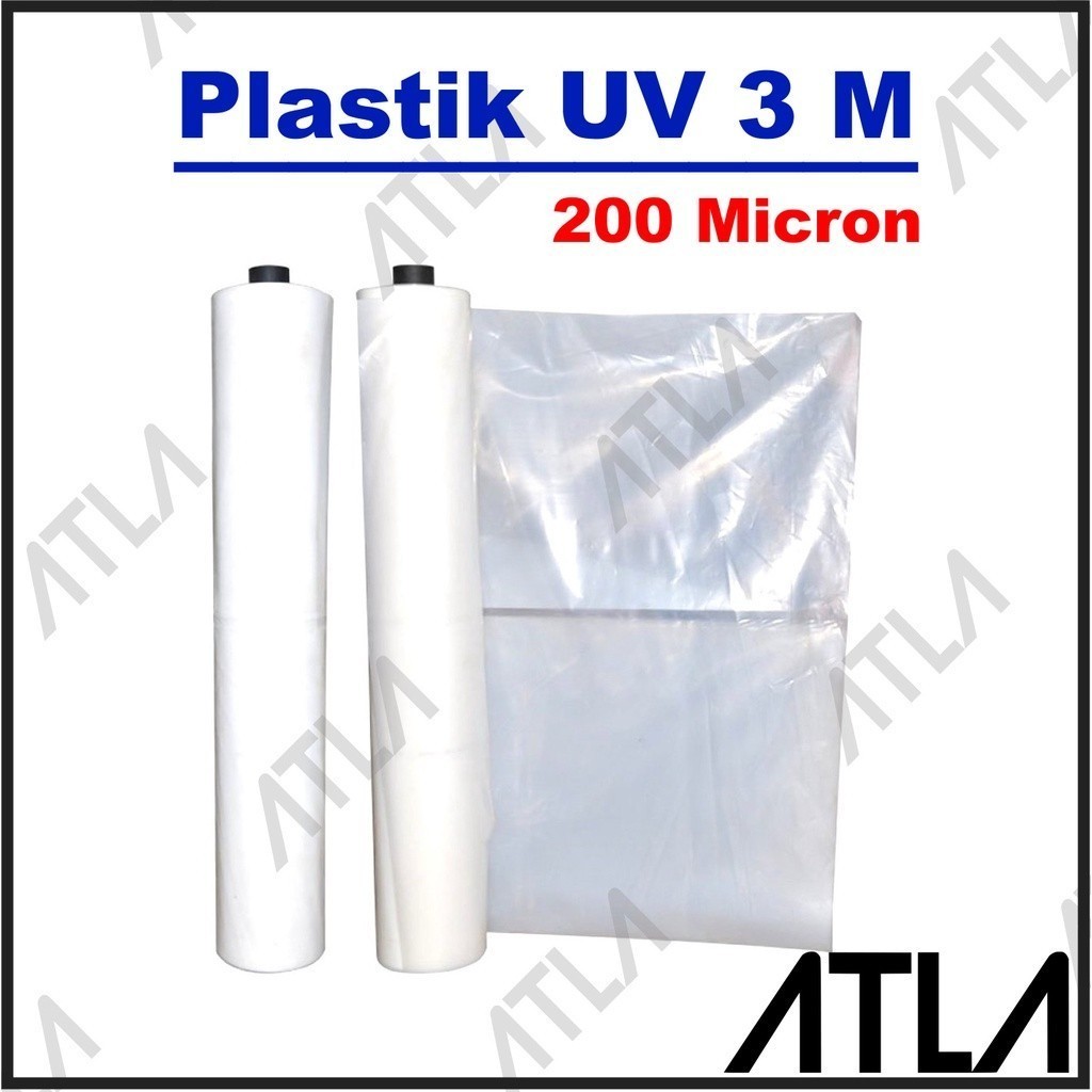 Jual Plastik UV 200 Micron 3 Meter Bening Green House Film Transparan ...
