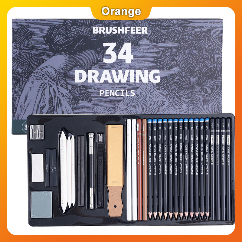 Jual Set Alat Seni 32 Pcs Termasuk Pensil Sketsa Dan Alat Gambar ...