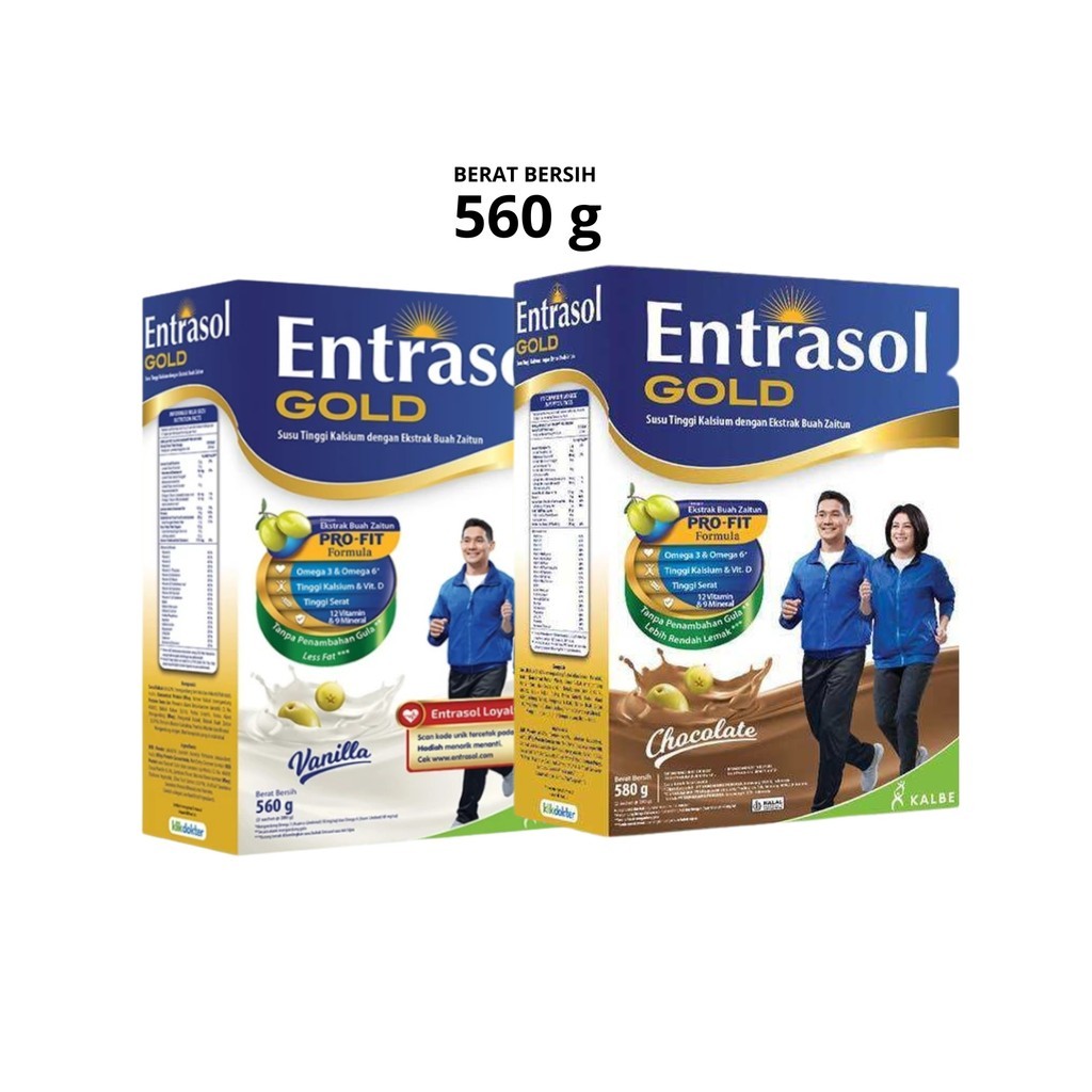 Jual Susu Entrasol Gold Vanila Dan Coklat 600 gram Untuk Menjaga ...
