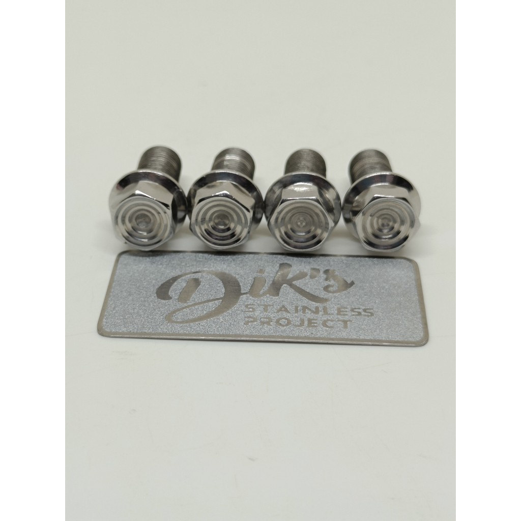 Jual Baut banjo kaliper selang rem model spiral drat halus stainless | Shopee Indonesia