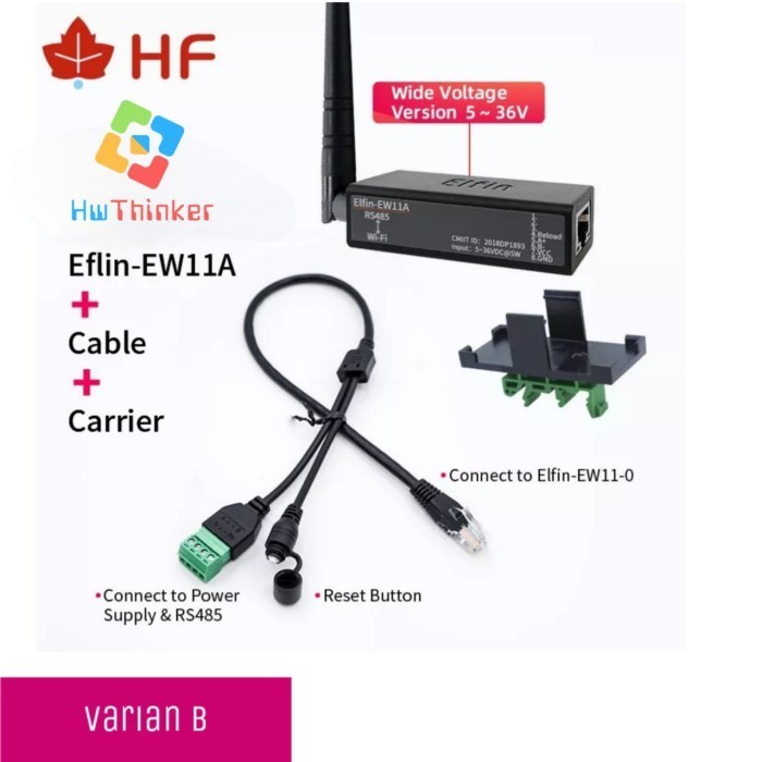 Jual DS99 Elfin-EW11 EW11A Serial Converter Modbus RS485 to WiFi ...
