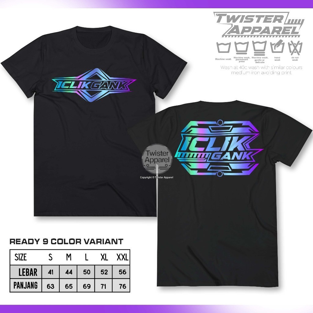 Jual Kaos Iclik Gank Sablon Reflective Nyala - Baju Kata Kata Jawa ...