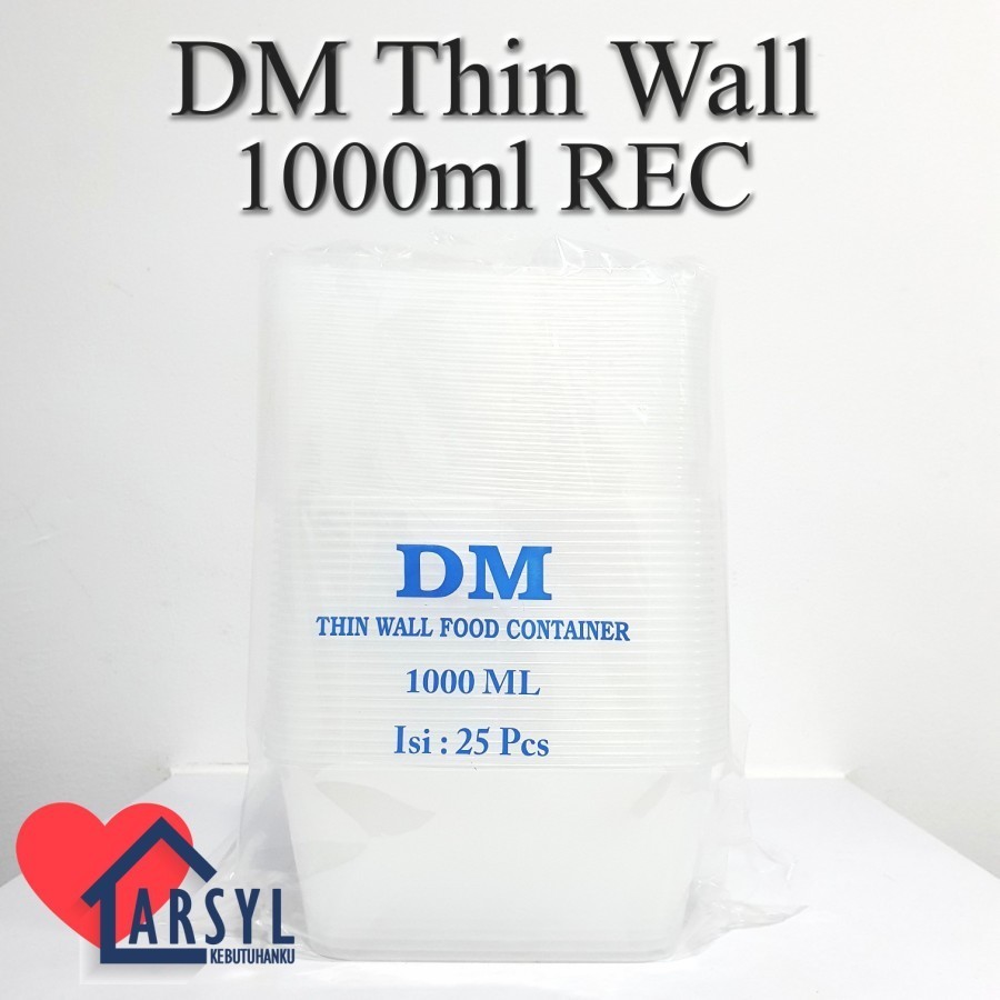 Jual DM ThinWall 1000ml REC Satuan | Shopee Indonesia