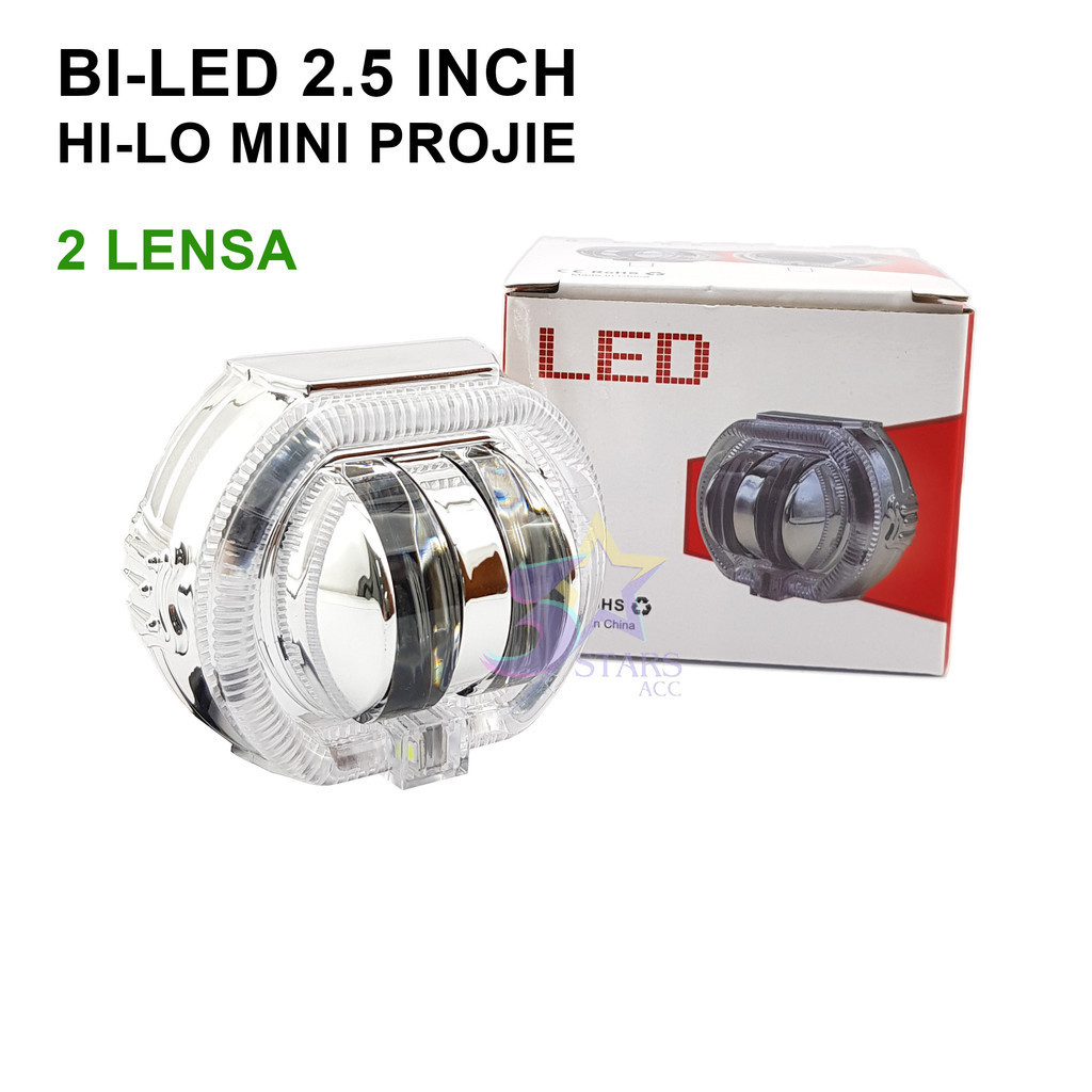 Jual LED Daymaker 2.5Inch 2 Mata Projie Bi LED Ala Ala Laser Cut OFF Hi ...