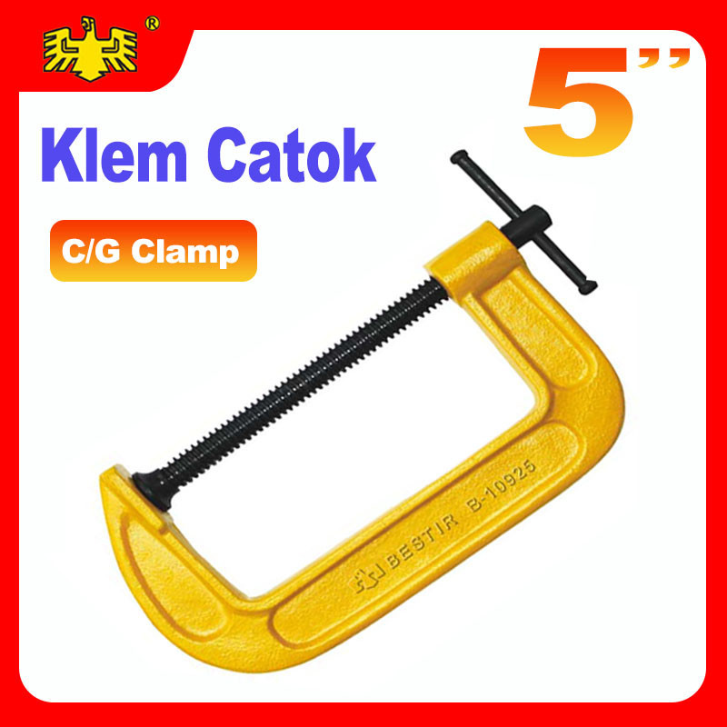 Jual C/G Clamp Set Klem Catok Alat Jepit Meja Heavy Duty Klem 5" Inch ...