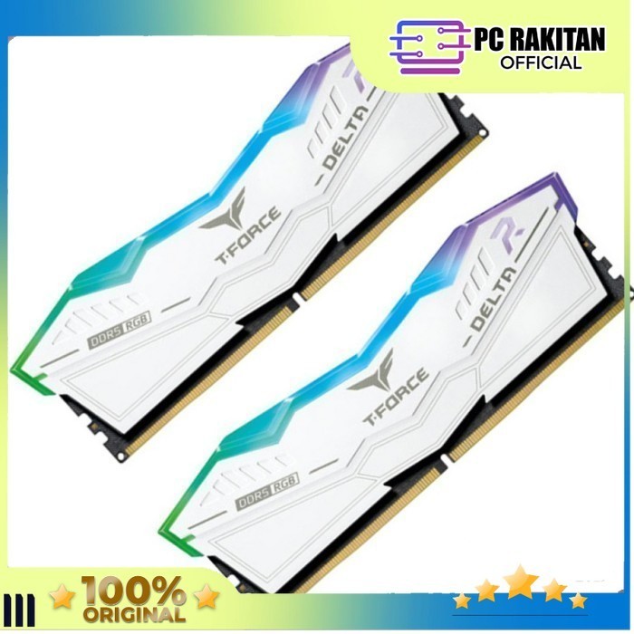 Jual TEAM T-FORCE DELTA RAM LONGDIMM DDR5 32GB (16GBX2) 6400MHZ RGB ...