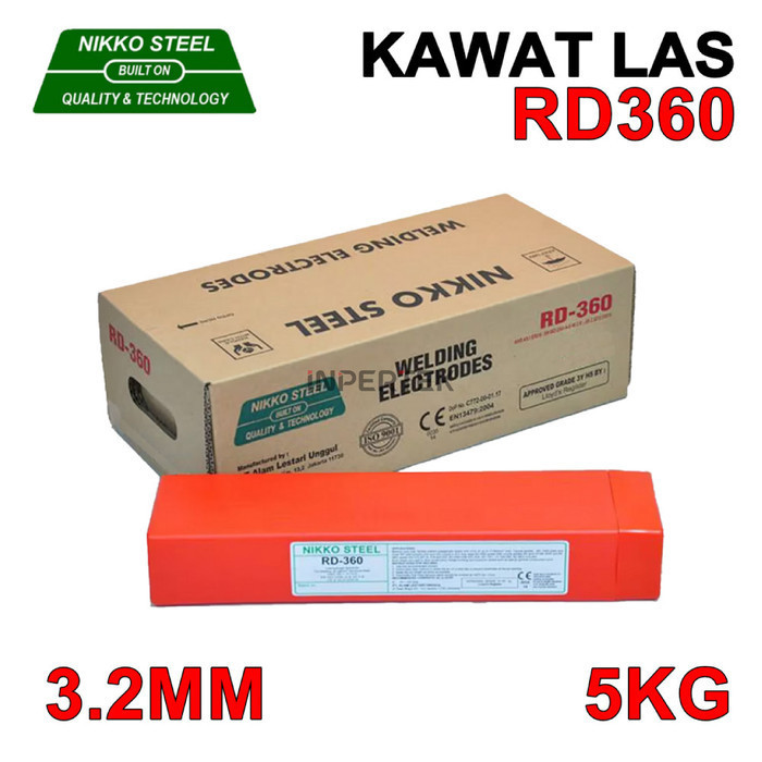 Jual Kawat Las RD360 3.2mm NIKKO STEEL 3.2 X 350 Elektroda RD 360 3.2 mm Welding Listrik Kemasan ...