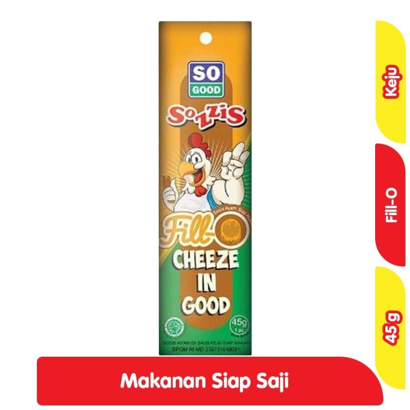 Jual SOZZIS Fill-O Sosis Siap Makan Ayam Saus Keju 45 g | Shopee Indonesia
